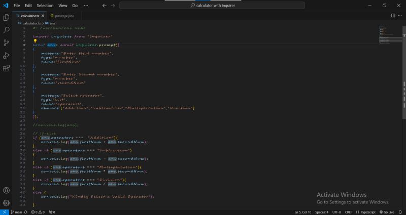 Amna Rashid on LinkedIn: Hey There is my Simple CLI Based calculator ... Amna Rashid on LinkedIn: Hey There is my Simple CLI Based calculator ...