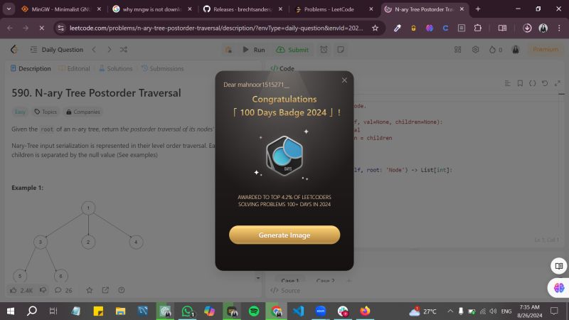 Mahnoor Malik on LinkedIn: #leetcode #100daysofcode #coding #problemsolving Mahnoor Malik on LinkedIn: #leetcode #100daysofcode #coding #problemsolving