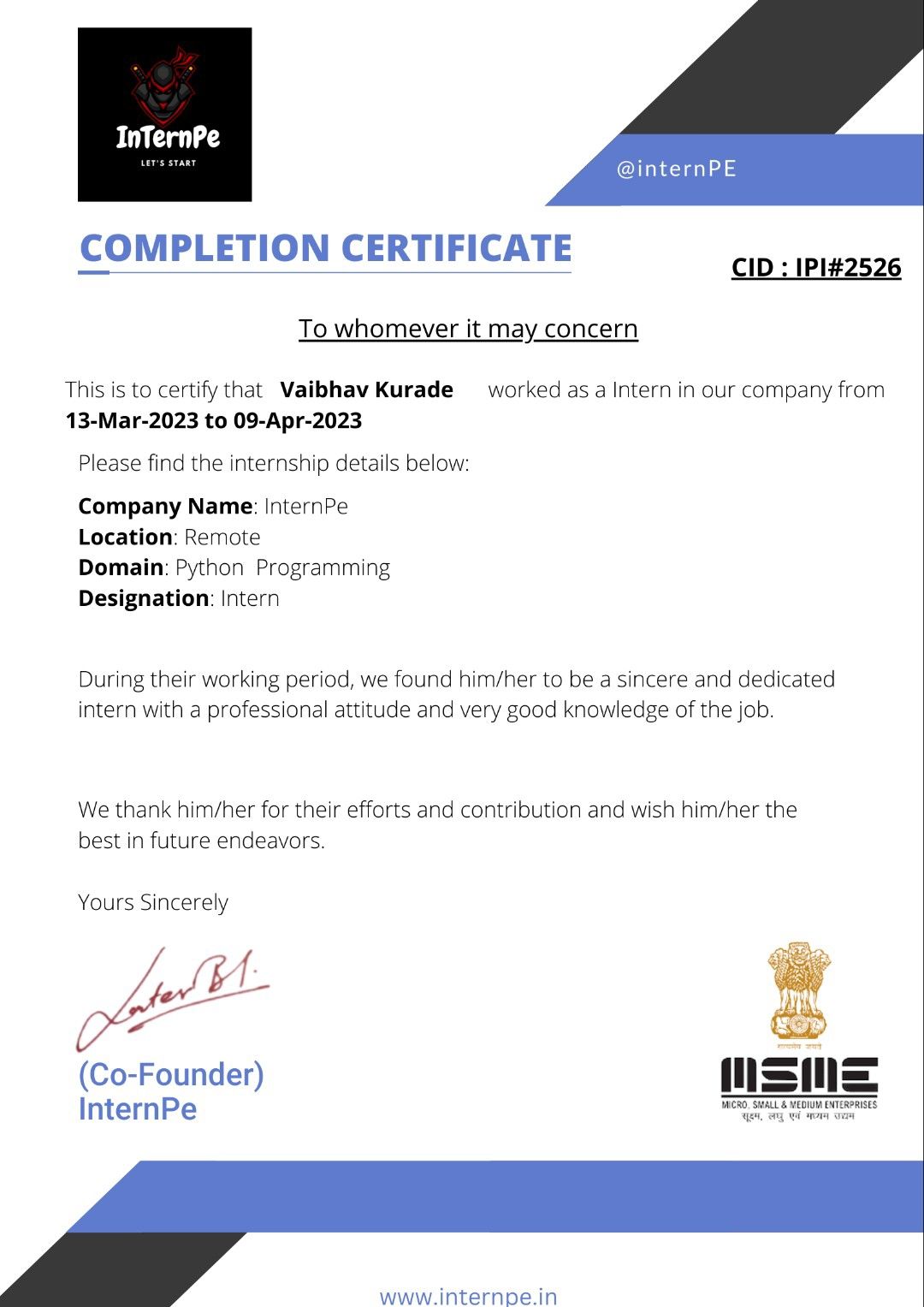 Vaibhav Kurade on LinkedIn: #internship #python #share #dataanalytics Vaibhav Kurade on LinkedIn: #internship #python #share #dataanalytics