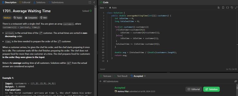 LeetCode challenge: Solving time problems | Ashima Pillai posted on the ... LeetCode challenge: Solving time problems | Ashima Pillai posted on the ...