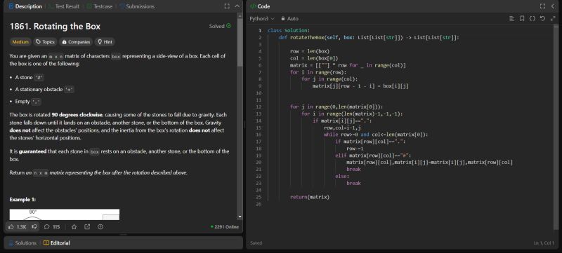 Tejas Jagdale on LinkedIn: #dailylearning #leetcode #matrixrotation # ... Tejas Jagdale on LinkedIn: #dailylearning #leetcode #matrixrotation # ...