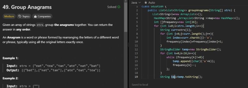 How I solved LeetCode 49 group anagrams | Deepak Kumar Chauhan posted ... How I solved LeetCode 49 group anagrams | Deepak Kumar Chauhan posted ...