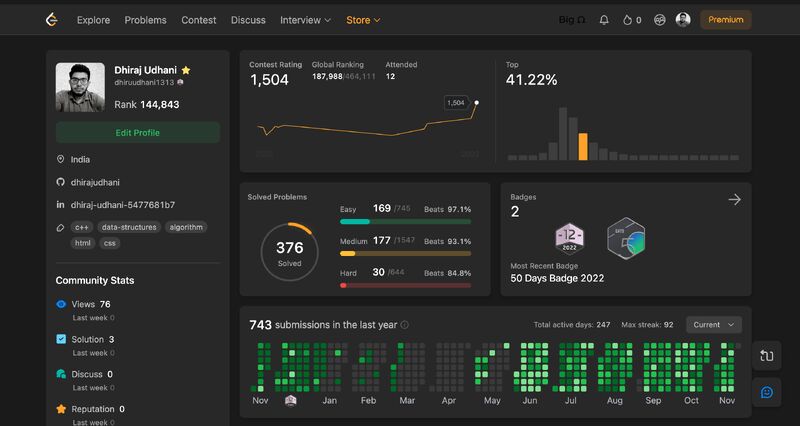 How leetcode helped me grow | Dhiraj Udhani posted on the topic | LinkedIn How leetcode helped me grow | Dhiraj Udhani posted on the topic | LinkedIn