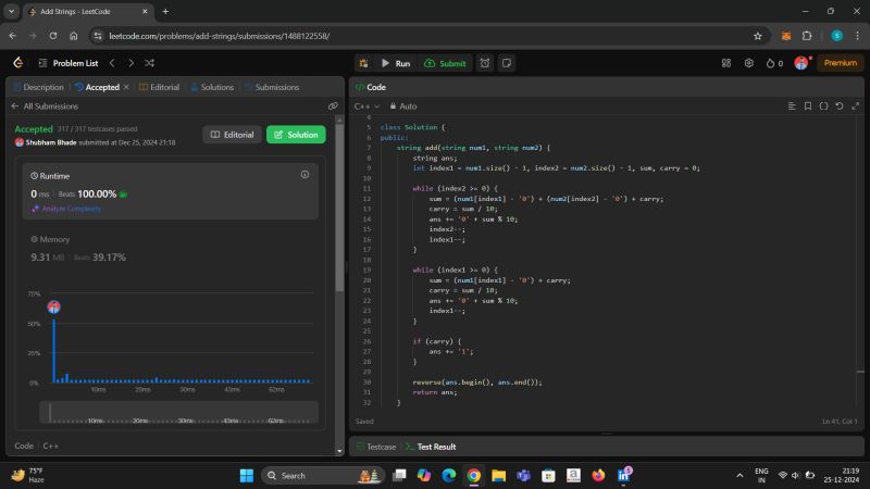 Shubham Bhade on LinkedIn: #codingjourney #leetcode #problemsolving Shubham Bhade on LinkedIn: #codingjourney #leetcode #problemsolving