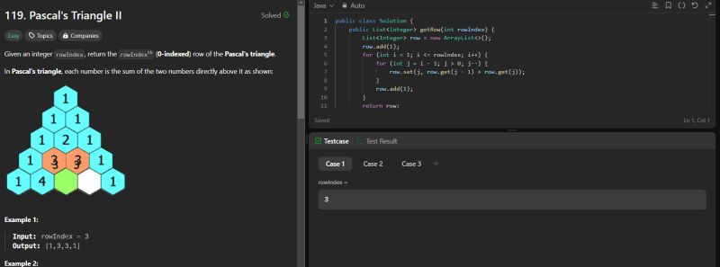 Abhishek Subi on LinkedIn: Tenth code in leetcode using java... 119 ... Abhishek Subi on LinkedIn: Tenth code in leetcode using java... 119 ...