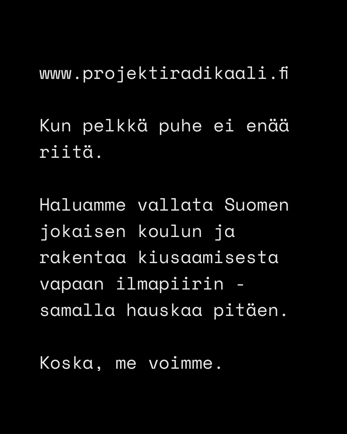 Jari Lahtonen on LinkedIn: #projektiradikaali | 12 comments Jari Lahtonen on LinkedIn: #projektiradikaali | 12 comments