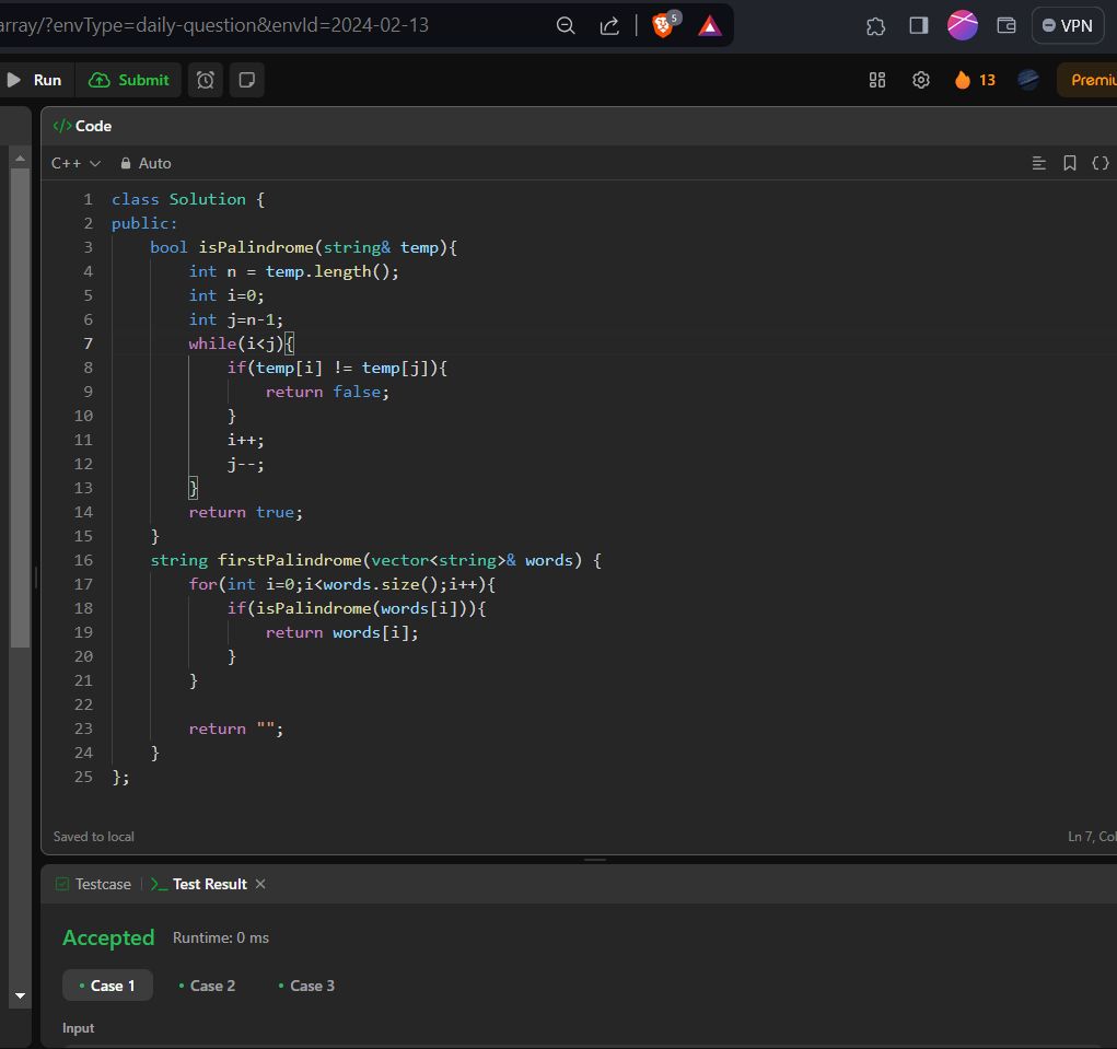 Abhay Tiwari on LinkedIn: Leetcode problem of the day 2108 : Find first ... Abhay Tiwari on LinkedIn: Leetcode problem of the day 2108 : Find first ...