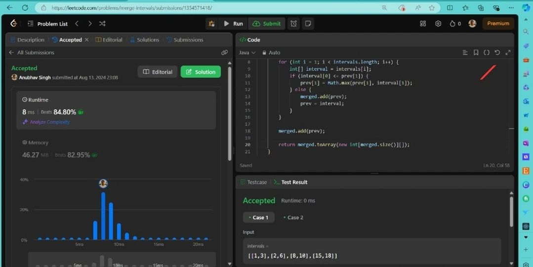 Day 89 of #90DaysOfCode: Merge Intervals 🌟 | Anubhav Singh Rajput ... Day 89 of #90DaysOfCode: Merge Intervals 🌟 | Anubhav Singh Rajput ...