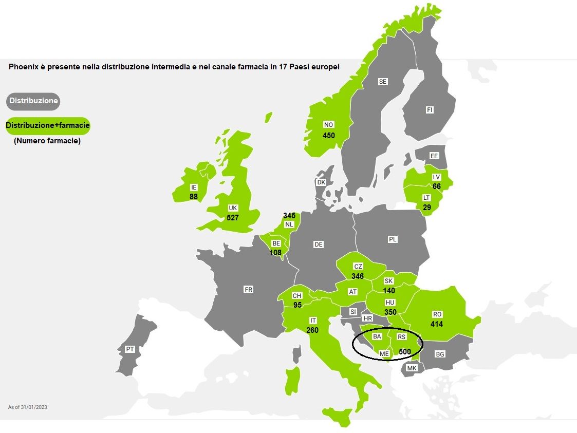 Phoenix, con il deal McKesson i siti logistici in Europa salgono a 224 ... Phoenix, con il deal McKesson i siti logistici in Europa salgono a 224 ...