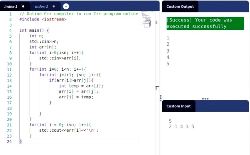 01. Selection Sort 1. Consider dividing the array into sorted and ... 01. Selection Sort 1. Consider dividing the array into sorted and ...