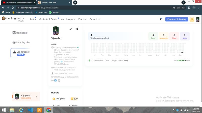 Vijayashri Raghuwanshi on LinkedIn: #100daysofcodingchallenge # ... Vijayashri Raghuwanshi on LinkedIn: #100daysofcodingchallenge # ...