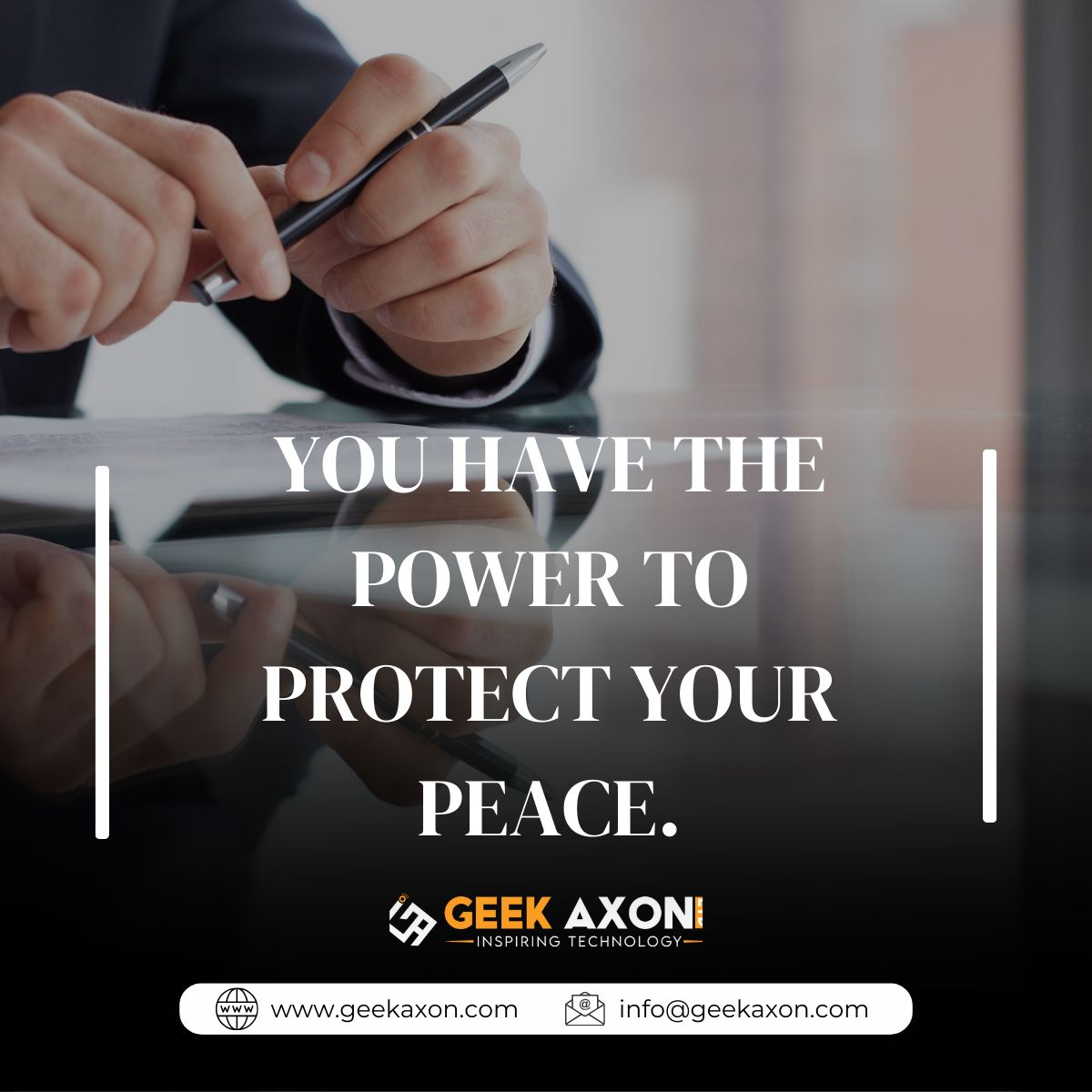 How to protect your peace and well-being | Geek Axon (Pvt) Ltd posted ... How to protect your peace and well-being | Geek Axon (Pvt) Ltd posted ...