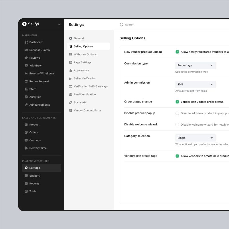 Double sidebar settings UI | Halal Lab - UI/UX Design Agency Double sidebar settings UI | Halal Lab - UI/UX Design Agency