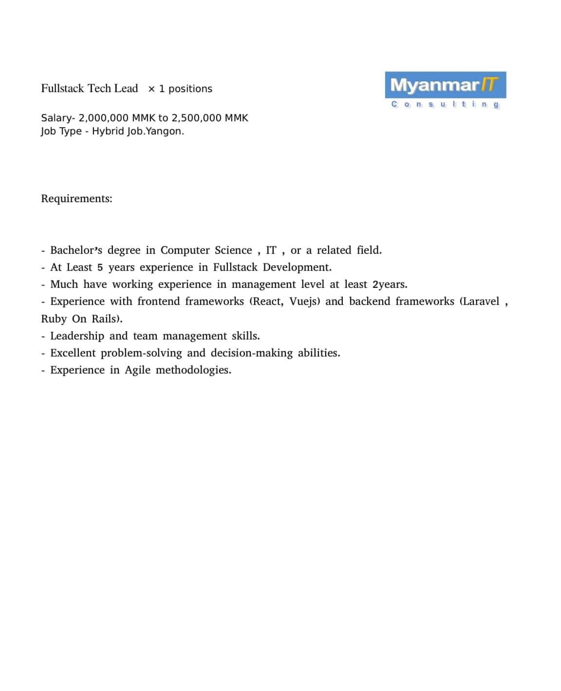 Yin Min Ei on LinkedIn: #techlead #php #laravel #ruby #nextjs #reactjs Yin Min Ei on LinkedIn: #techlead #php #laravel #ruby #nextjs #reactjs