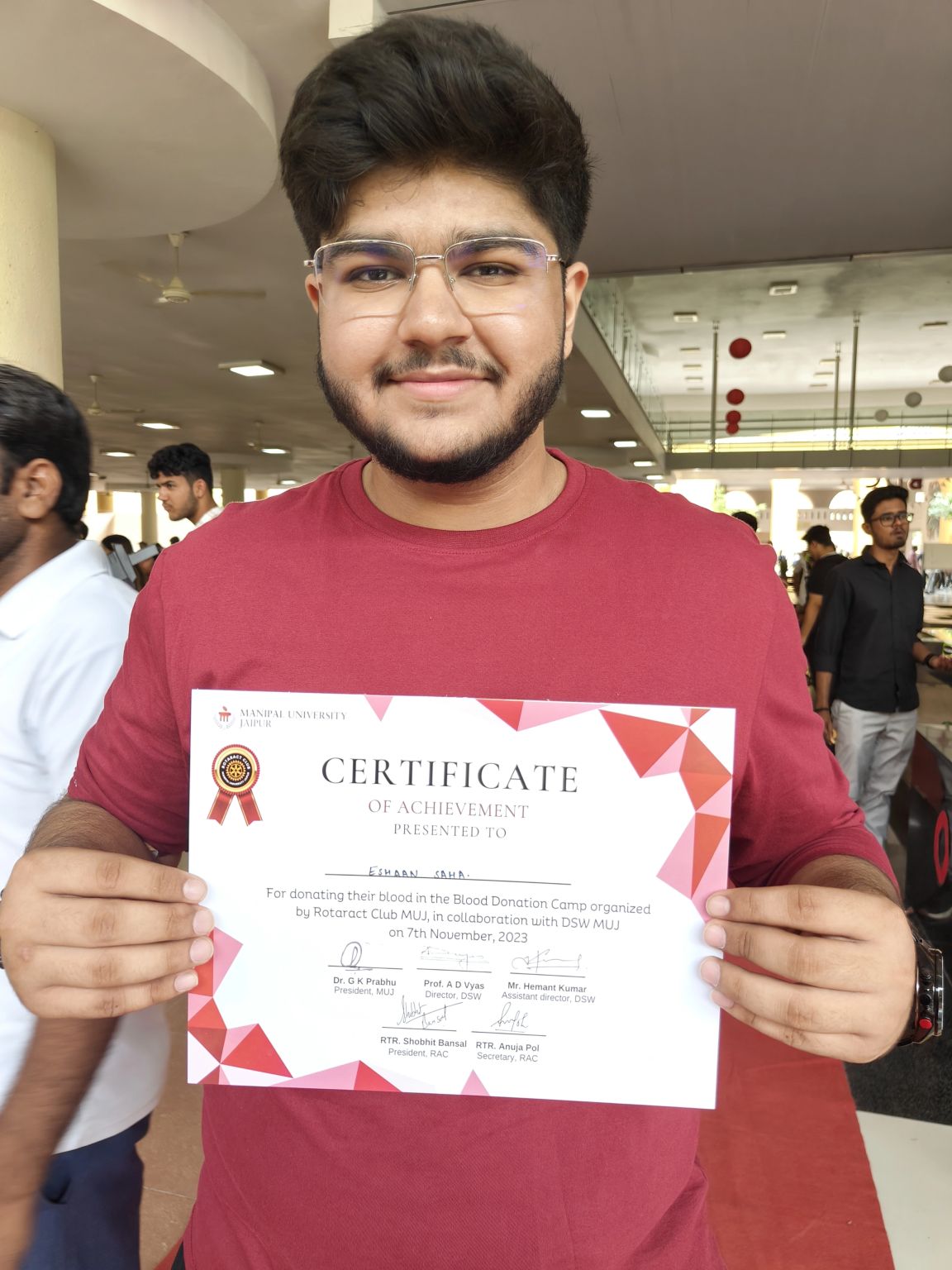 #blooddonation #savelives #rotaractclubmuj #dswmuj #giveback… | Eshaan Saha #blooddonation #savelives #rotaractclubmuj #dswmuj #giveback… | Eshaan Saha