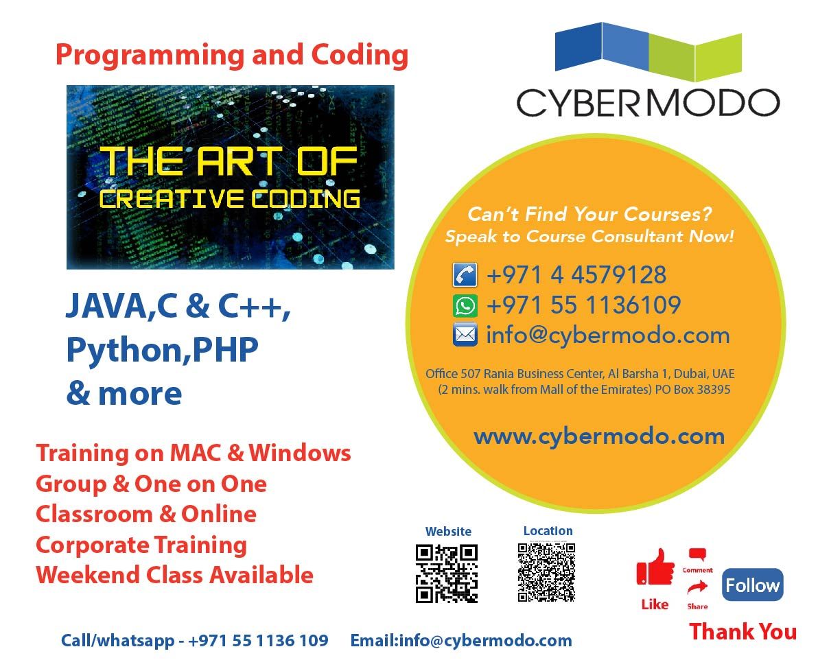 Cybermodo Solutions on LinkedIn: Programming/Coding Training and more ... Cybermodo Solutions on LinkedIn: Programming/Coding Training and more ...