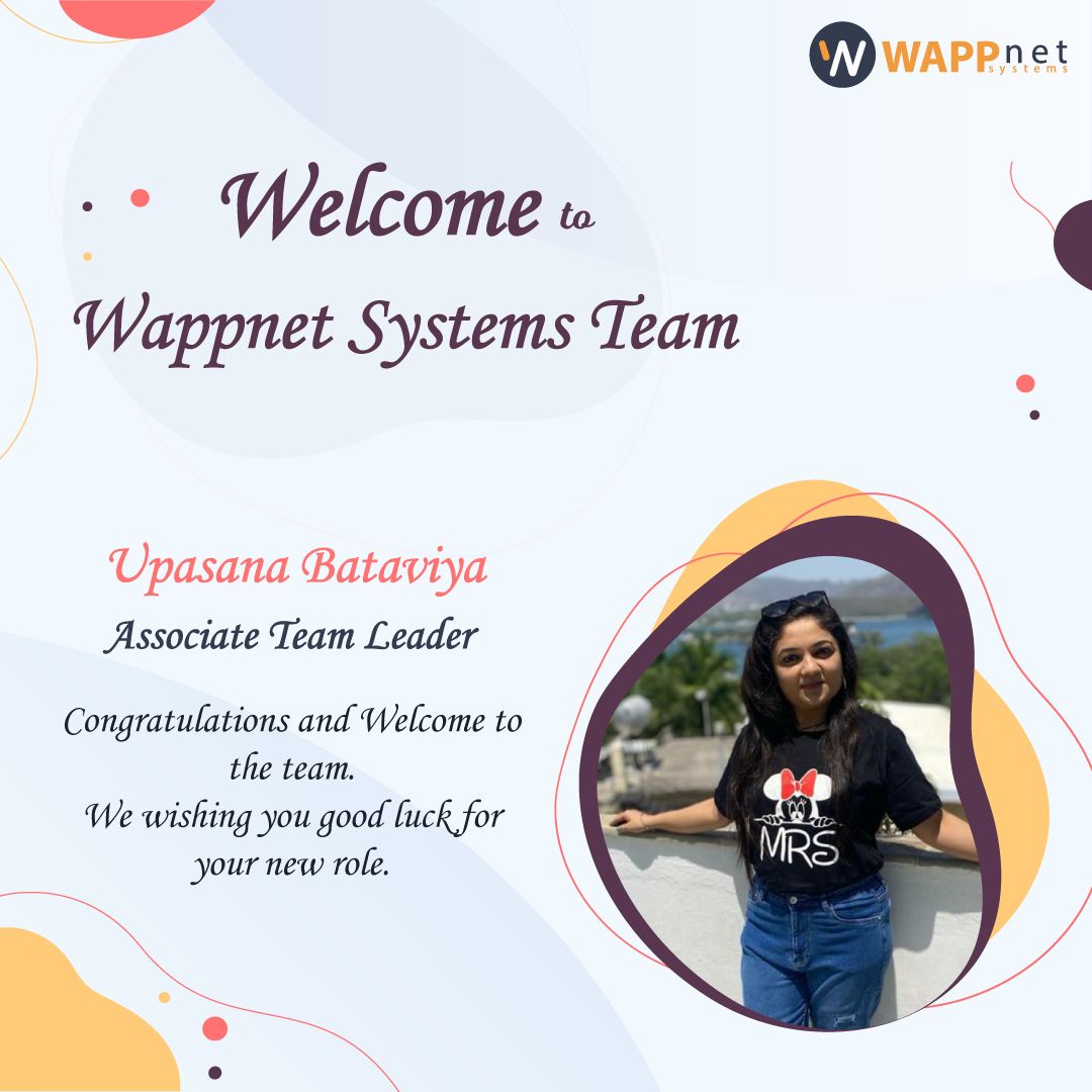 Upasana Bataviya on LinkedIn: Thank you Wappnet Systems Pvt. Ltd. for ... Upasana Bataviya on LinkedIn: Thank you Wappnet Systems Pvt. Ltd. for ...