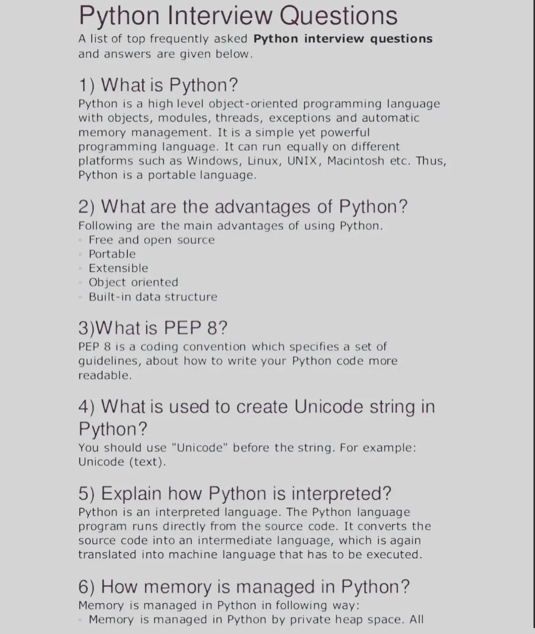 Davies Jeffrey on LinkedIn: #pythonprogramming #interview #questions # ... Davies Jeffrey on LinkedIn: #pythonprogramming #interview #questions # ...