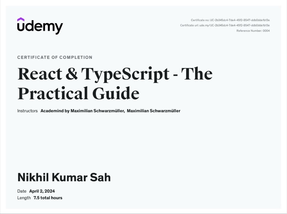 Nikhil Kumar Sah on LinkedIn: #nextjs #reactjs #typescript #frontend #ui Nikhil Kumar Sah on LinkedIn: #nextjs #reactjs #typescript #frontend #ui