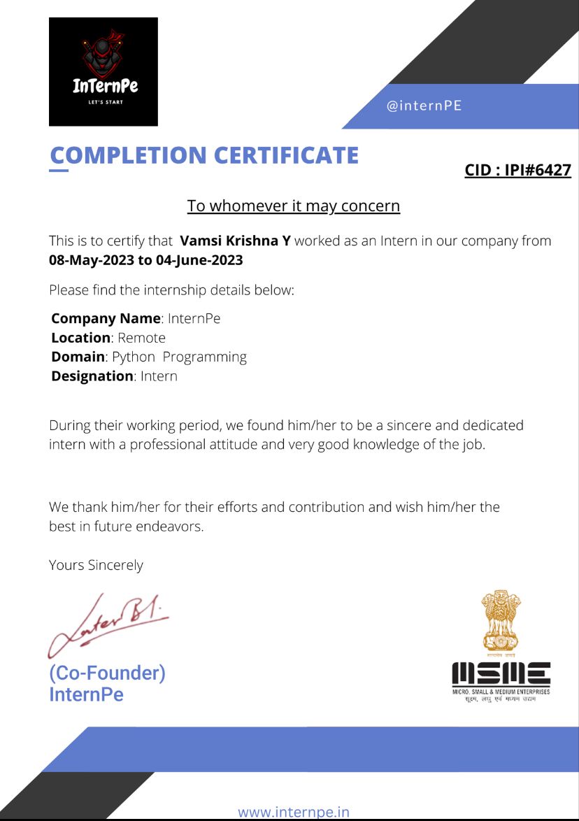 Vamsi Krishna Yadamreddy on LinkedIn: #python Vamsi Krishna Yadamreddy on LinkedIn: #python