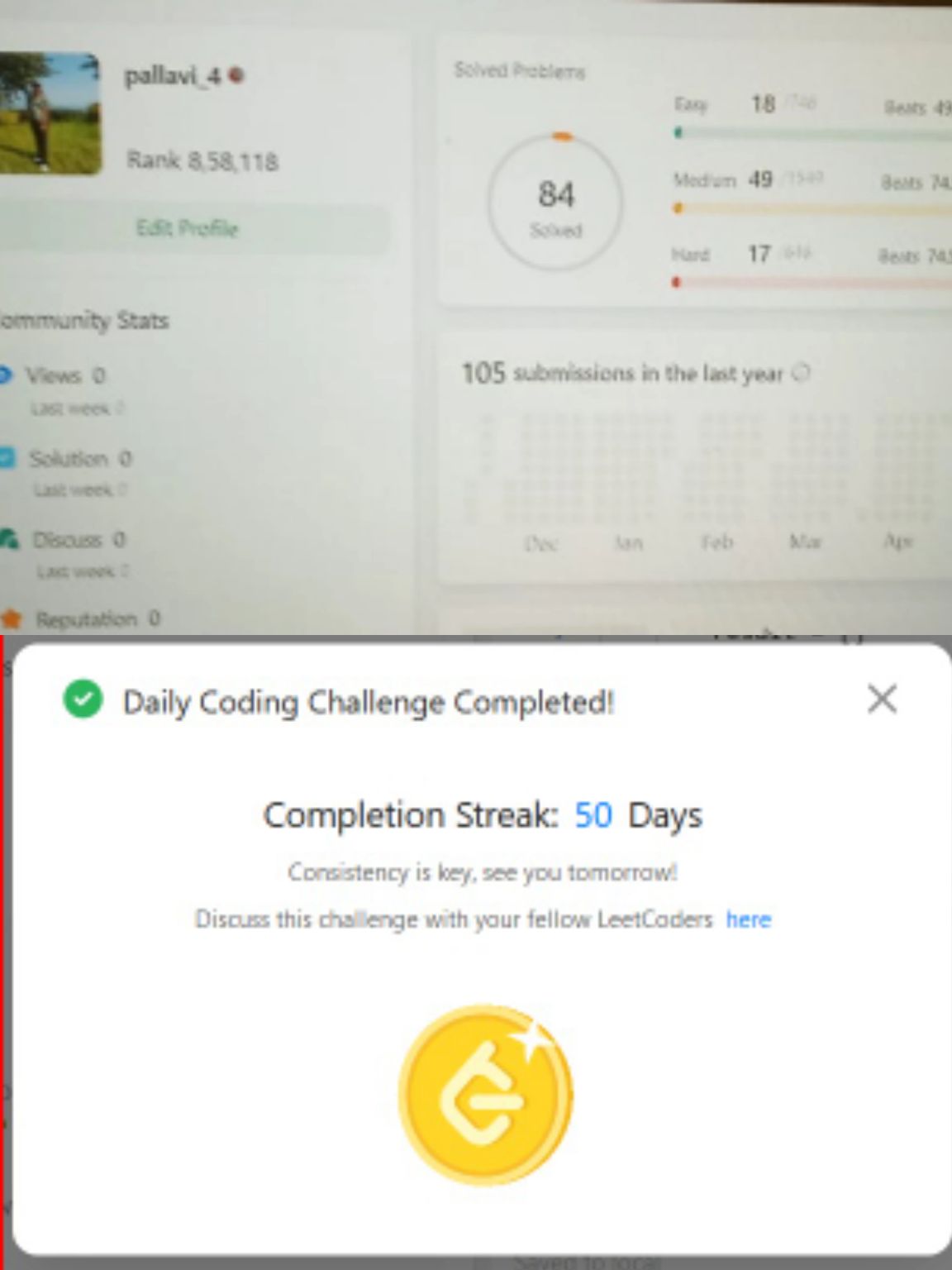 Pallavi Kutwade on LinkedIn: #leetcode #codingjourney #alwayslearning Pallavi Kutwade on LinkedIn: #leetcode #codingjourney #alwayslearning
