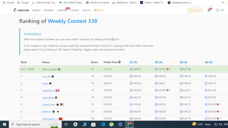 Nitin Kukreti on LinkedIn: #leetcode #consistency Nitin Kukreti on LinkedIn: #leetcode #consistency