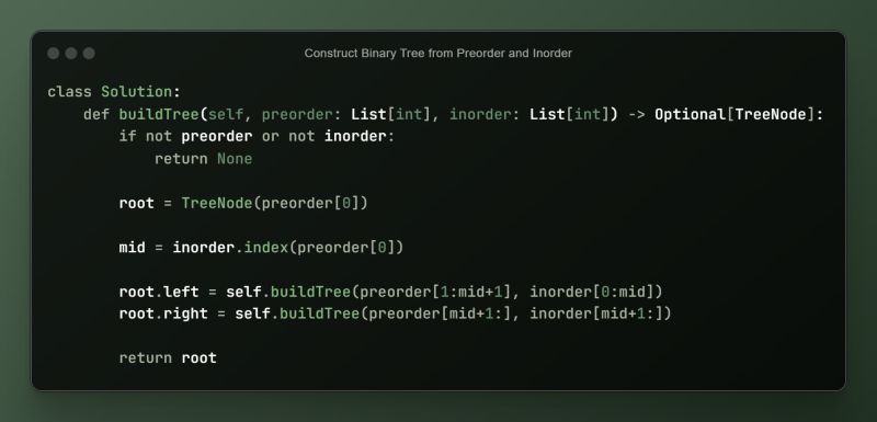 Mayur Gajbhiye on LinkedIn: 🔴 Construct Binary Tree from Preorder and ... Mayur Gajbhiye on LinkedIn: 🔴 Construct Binary Tree from Preorder and ...