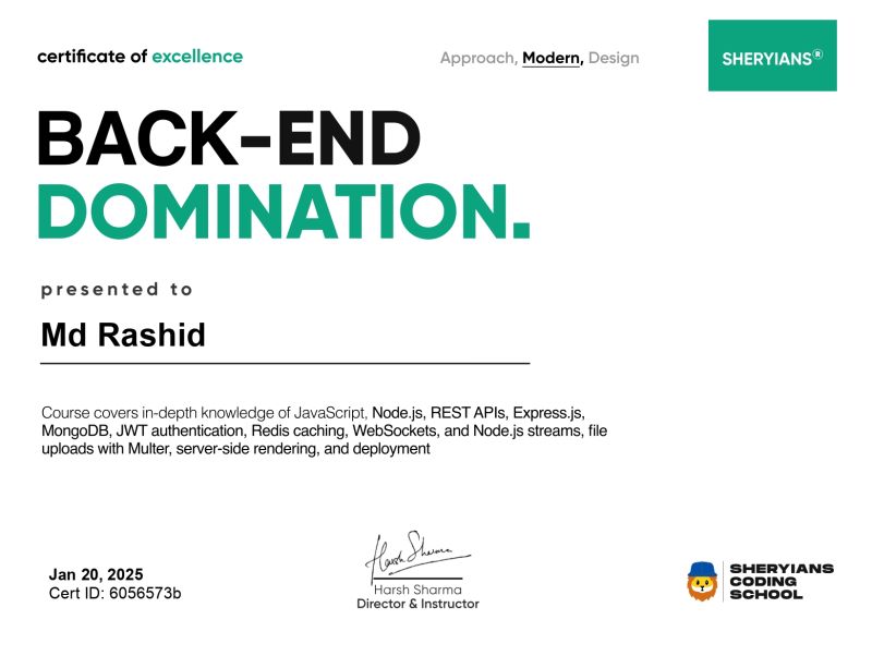 Md Rashid on LinkedIn: #backenddevelopment #nodejs #expressjs #mongodb ... Md Rashid on LinkedIn: #backenddevelopment #nodejs #expressjs #mongodb ...