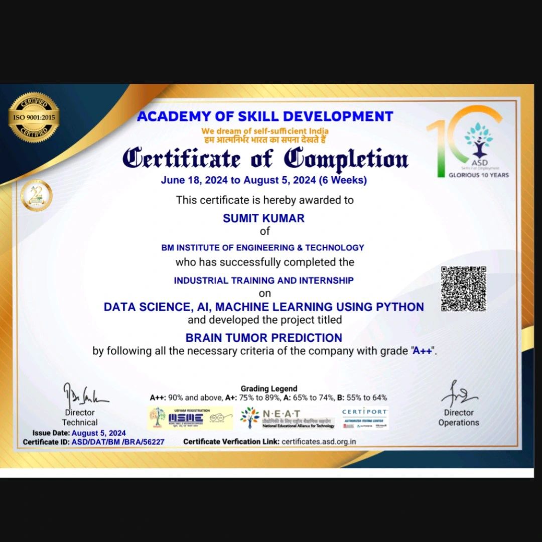 Sumit Kumar on LinkedIn: #datascience #machinelearning #certificate # ... Sumit Kumar on LinkedIn: #datascience #machinelearning #certificate # ...