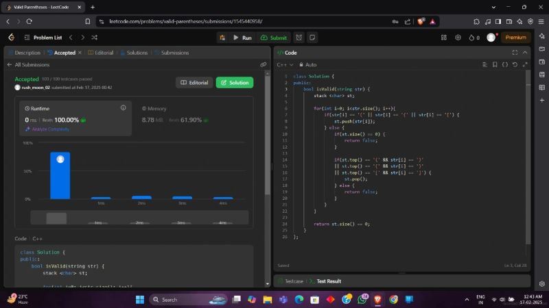 #dsa #leetcode #validparentheses #stacks #coding #problemsolving ... #dsa #leetcode #validparentheses #stacks #coding #problemsolving ...