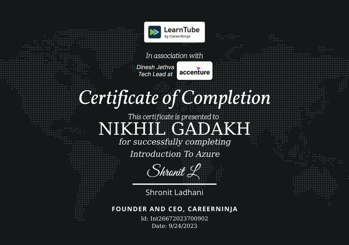 NIKHIL GADAKH on LinkedIn: #azure #cloudcomputing #certification # ... NIKHIL GADAKH on LinkedIn: #azure #cloudcomputing #certification # ...