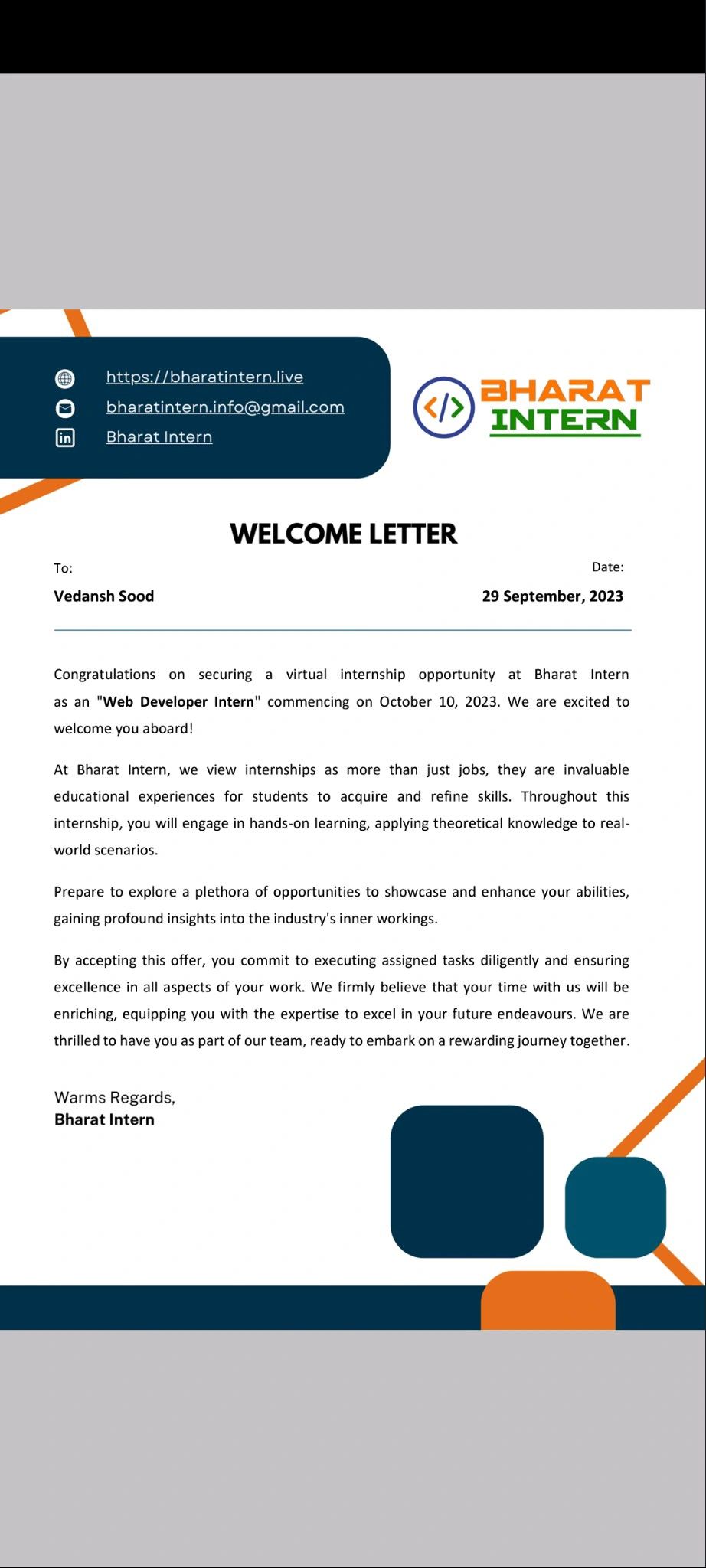 Vedansh Sood on LinkedIn: #webdevelopment #internship #html #css # ... Vedansh Sood on LinkedIn: #webdevelopment #internship #html #css # ...