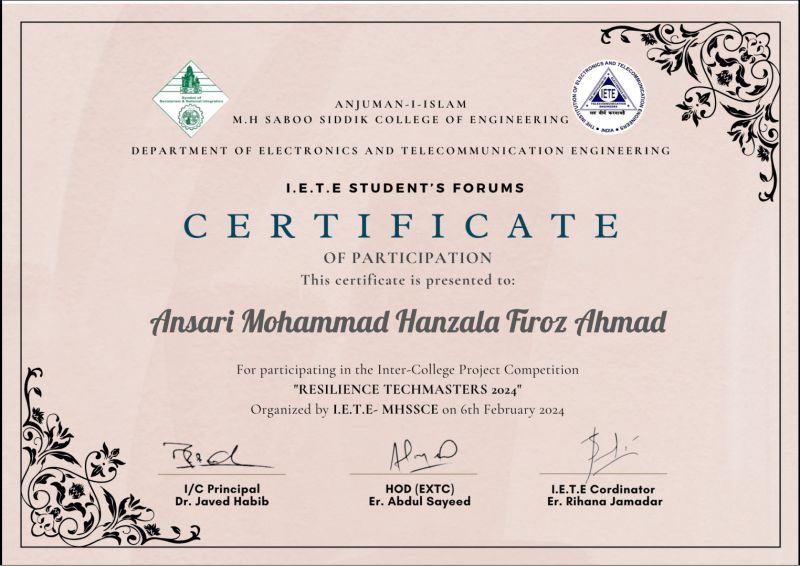 Ansari Hanzala on LinkedIn: #intercollegecompetition #cse #gratitude # ... Ansari Hanzala on LinkedIn: #intercollegecompetition #cse #gratitude # ...
