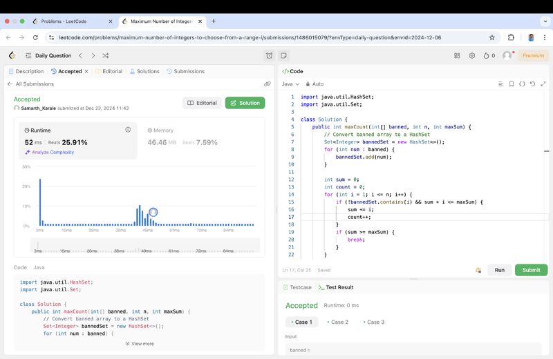 Samarth Karale on LinkedIn: #problemsolving #leetcode #java #advancejava Samarth Karale on LinkedIn: #problemsolving #leetcode #java #advancejava
