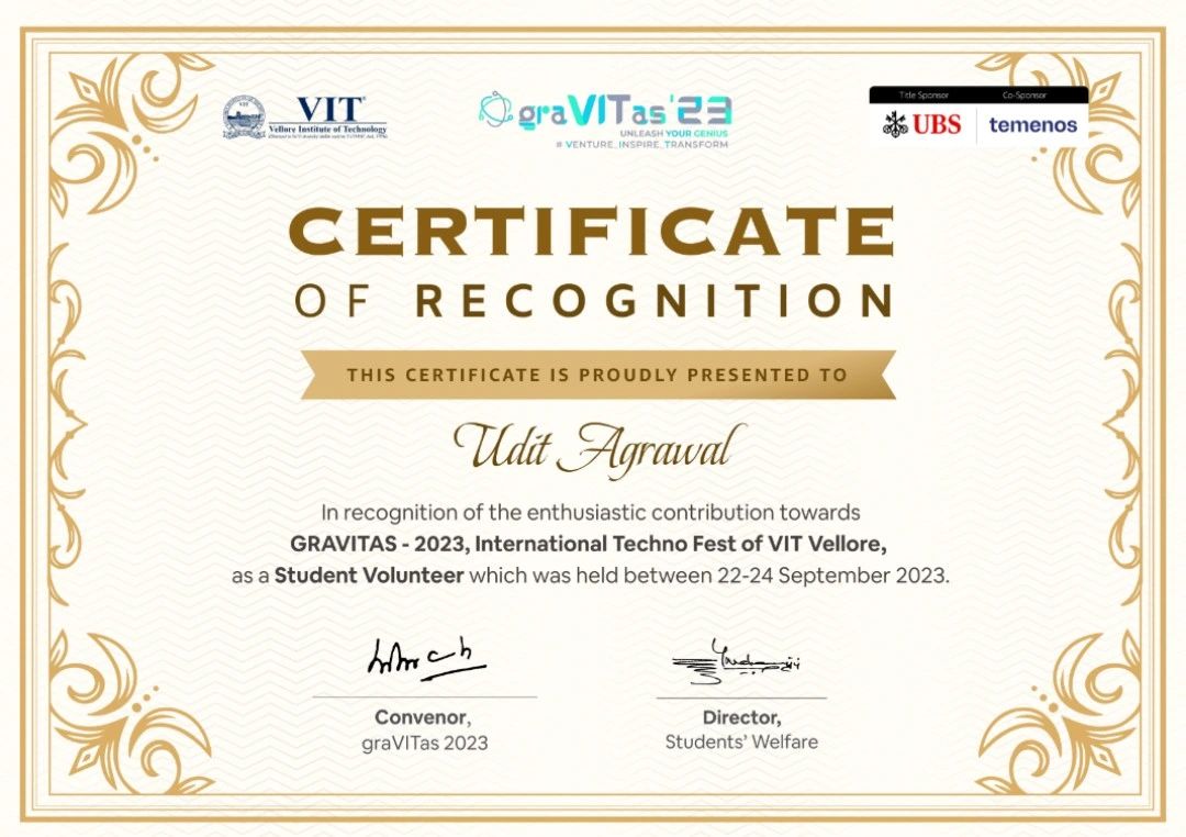 Udit Agrawal on LinkedIn: #techfest #volunteerexperience #collegelife Udit Agrawal on LinkedIn: #techfest #volunteerexperience #collegelife