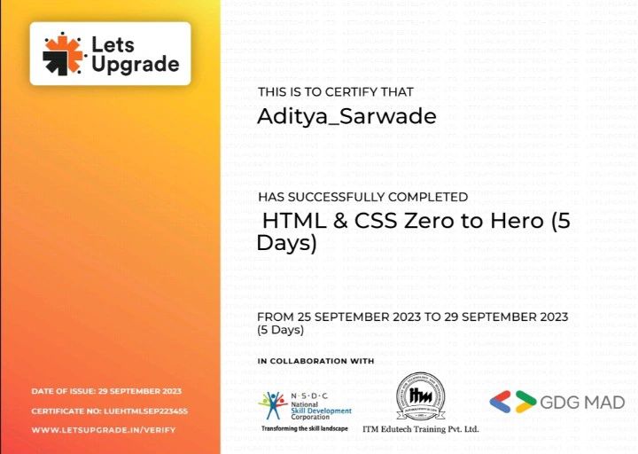 Aditya Sarwade on LinkedIn: #html #css #webdevelopment Aditya Sarwade on LinkedIn: #html #css #webdevelopment