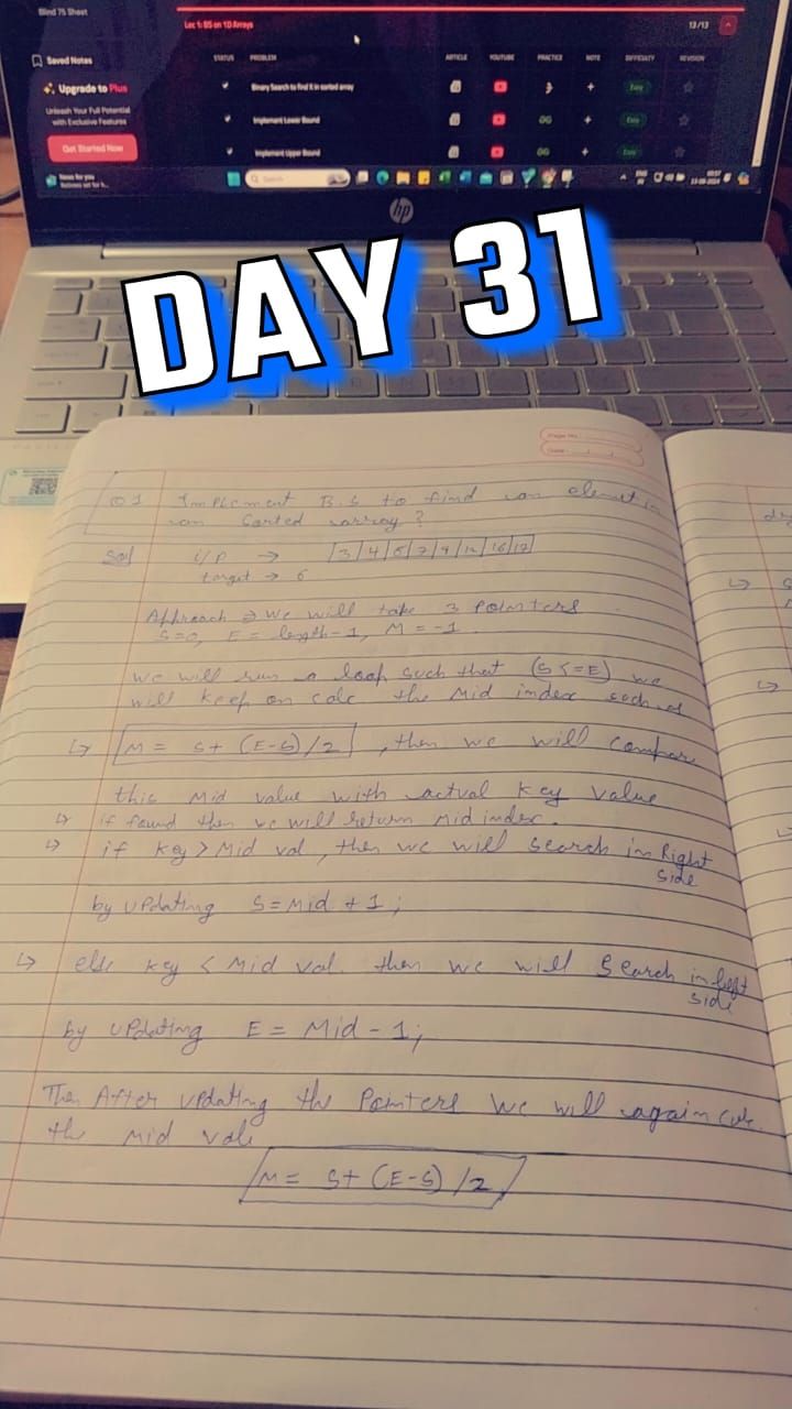 Shravan Khandelwal on LinkedIn: #java #dsa #binarysearch # ... Shravan Khandelwal on LinkedIn: #java #dsa #binarysearch # ...