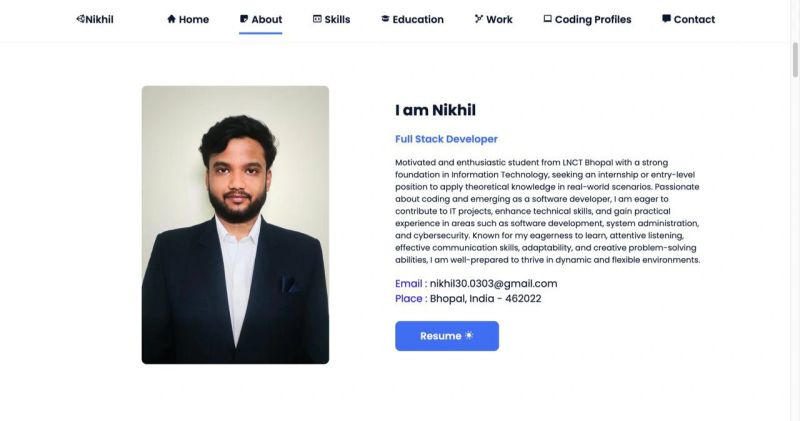 Nikhil Raj on LinkedIn: #webdevelopment #portfolio #website #coding # ... Nikhil Raj on LinkedIn: #webdevelopment #portfolio #website #coding # ...