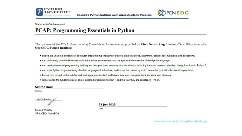 Simran Kaur on LinkedIn: #python #pythonprogramming Simran Kaur on LinkedIn: #python #pythonprogramming