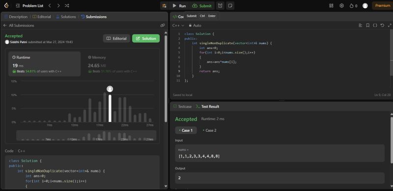Solved LeetCode problem on C++ | Siddhi P. posted on the topic | LinkedIn Solved LeetCode problem on C++ | Siddhi P. posted on the topic | LinkedIn
