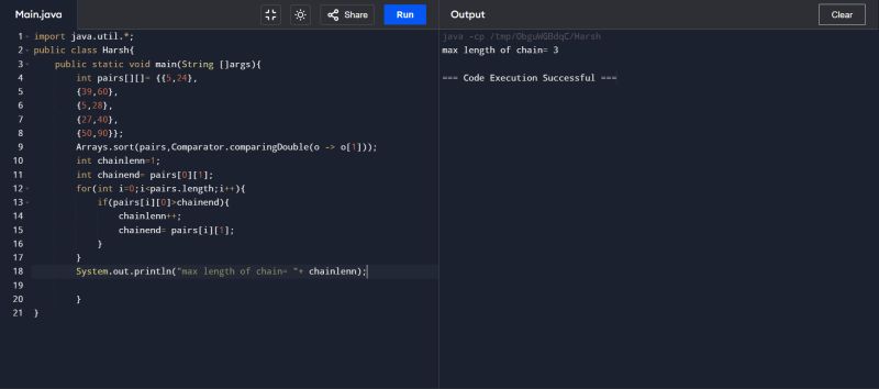Harsh Mishra on LinkedIn: #dsa #coding #greedyalgorithm Harsh Mishra on LinkedIn: #dsa #coding #greedyalgorithm
