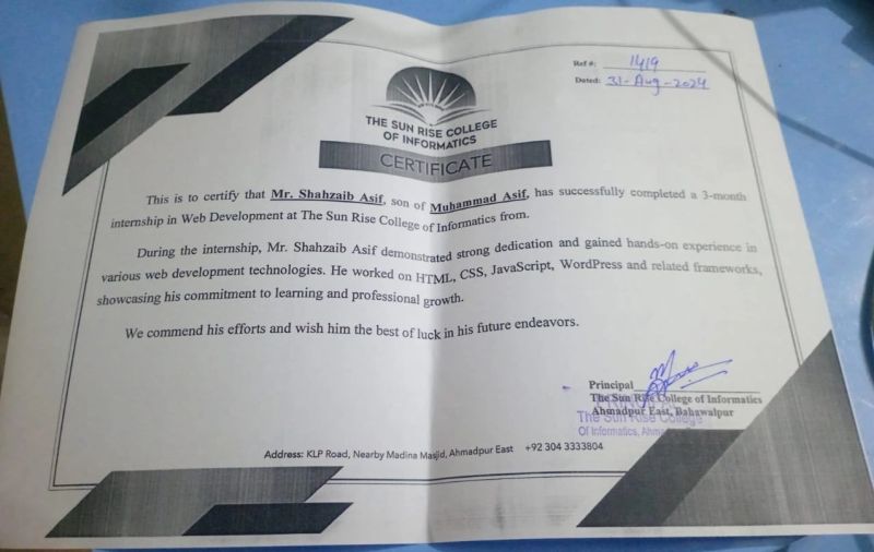 Muhammad Shahzaib Asif on LinkedIn: I'm happy to share my web ... Muhammad Shahzaib Asif on LinkedIn: I'm happy to share my web ...