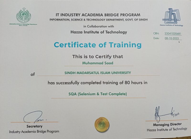 Muhammad Saad on LinkedIn: #selenium #qualityassurance # ... Muhammad Saad on LinkedIn: #selenium #qualityassurance # ...
