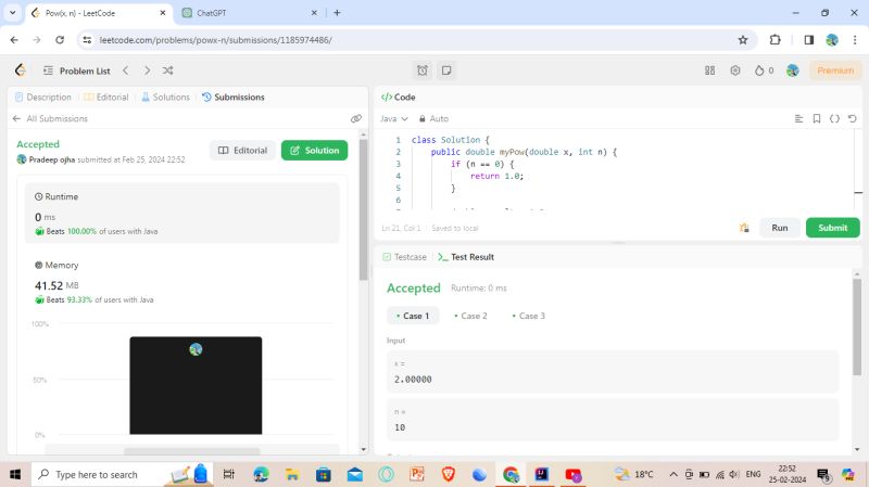 Pradeep Ojha on LinkedIn: Day 52 of #100daysofcode 🖥 challenge. Problem ... Pradeep Ojha on LinkedIn: Day 52 of #100daysofcode 🖥 challenge. Problem ...