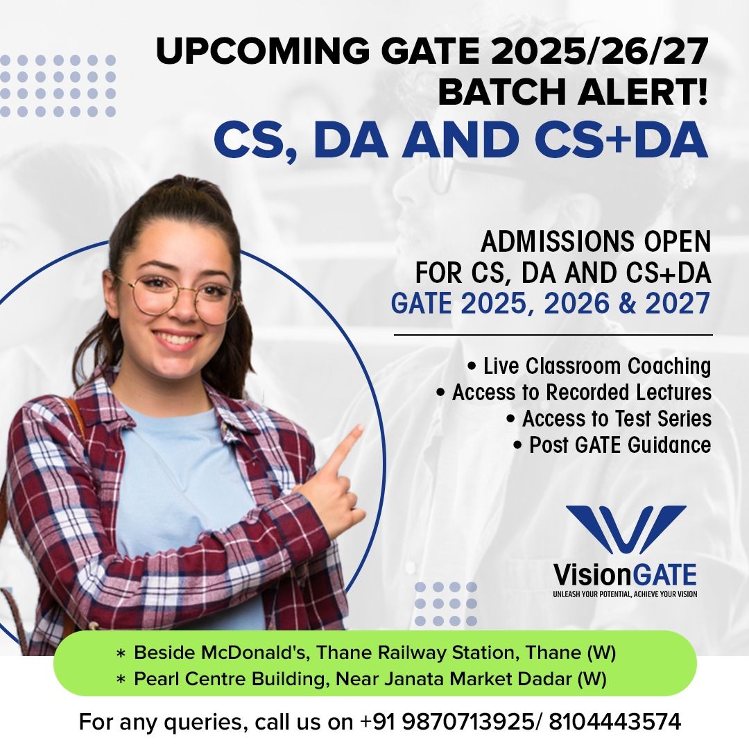 VisionGATE Institute on LinkedIn: #cse #gateexam #gate2024 #gate2025 # ... VisionGATE Institute on LinkedIn: #cse #gateexam #gate2024 #gate2025 # ...