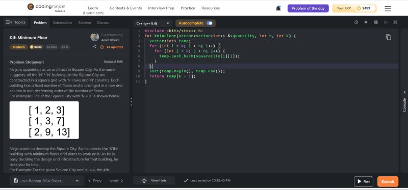 #100daysofcodechallenge #leetcode #codingninjas #dsa | Sanyam Kumar #100daysofcodechallenge #leetcode #codingninjas #dsa | Sanyam Kumar