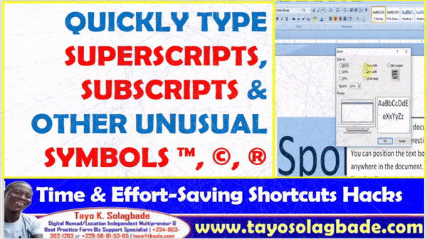 Tayo Solagbade on LinkedIn: Quickly Type Superscripts, Subscripts ... Tayo Solagbade on LinkedIn: Quickly Type Superscripts, Subscripts ...