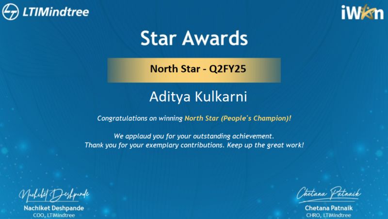 Aditya Kulkarni on LinkedIn: #ltimindtree #grateful #achievement # ... Aditya Kulkarni on LinkedIn: #ltimindtree #grateful #achievement # ...