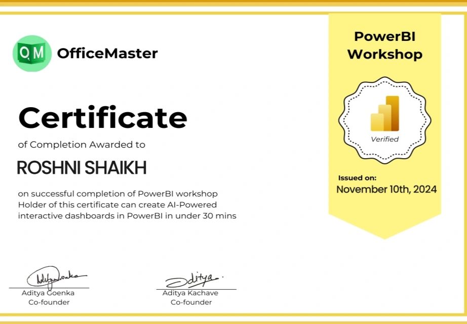 Roshni Shaikh on LinkedIn: #powerbi #dataanalytics #continuouslearning ... Roshni Shaikh on LinkedIn: #powerbi #dataanalytics #continuouslearning ...