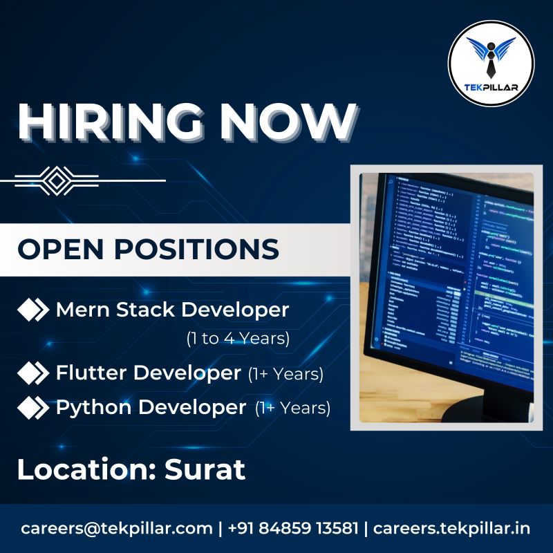Happy Maniya on LinkedIn: #suratjobs #techjobs #hiringalert # ... Happy Maniya on LinkedIn: #suratjobs #techjobs #hiringalert # ...